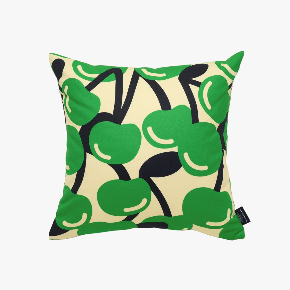 쿠션커버 PICK MY CHERRY GREEN 50x50 - 감도 깊은 취향 셀렉트샵 29CM