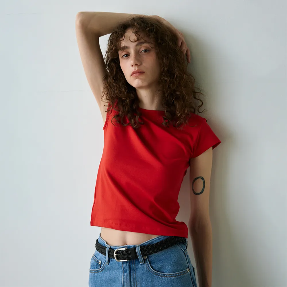 [6차]Geek cap sleeve T-shirt (Red) - 감도 깊은 취향 셀렉트샵 29CM