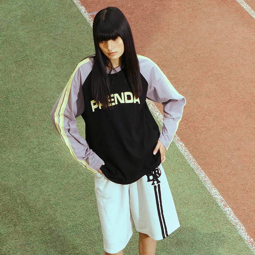 TWILL CUT-OFF RAGLAN LONG SLEEVE GRAY BLACK - 감도 깊은 취향 셀렉트샵 29CM