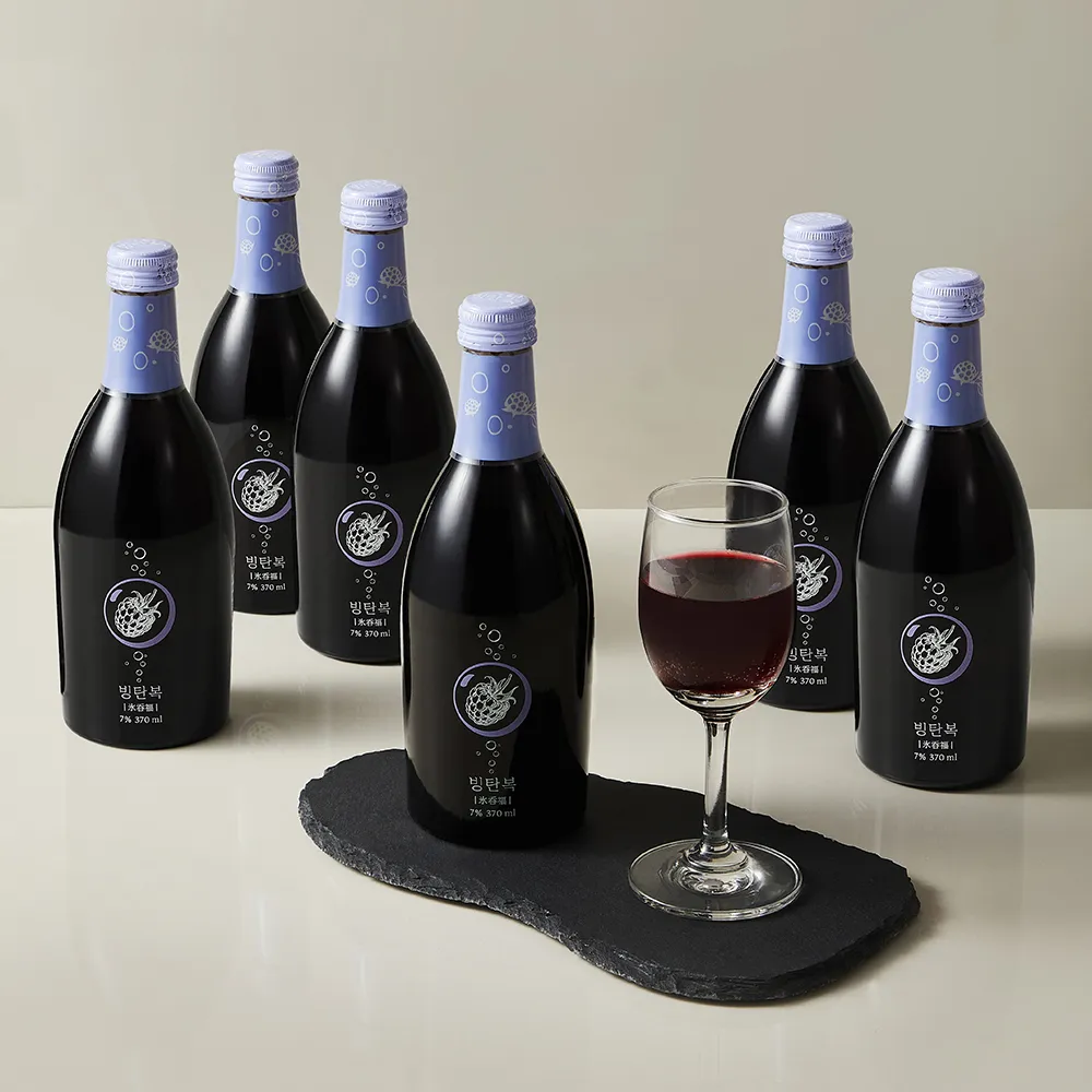 탄산주 빙탄복 370ml 7도 6병입 복분자주 - 감도 깊은 취향 셀렉트샵 29CM