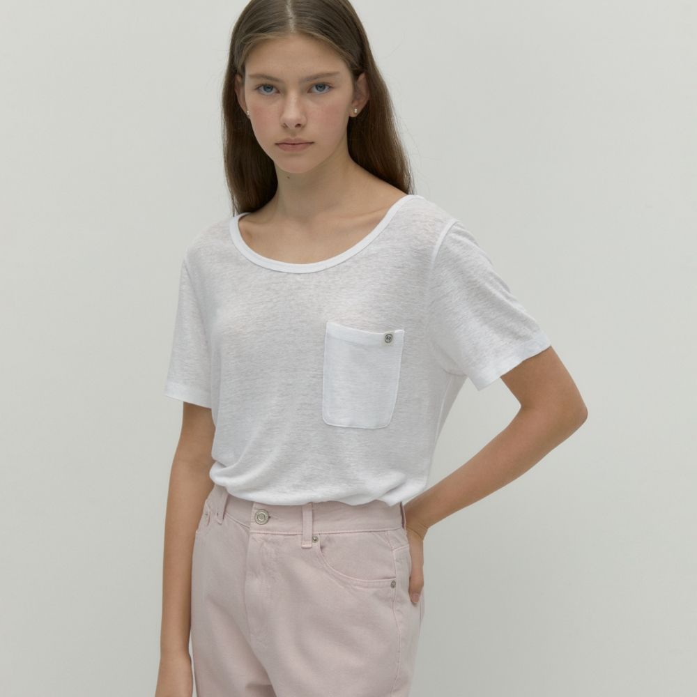 basic u neck t-shirt - white - 감도 깊은 취향 셀렉트샵 29CM