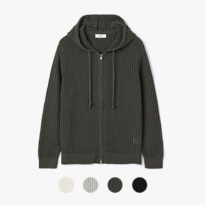 Crochet Hoodie Zip Up Knit (4COLOR) - 감도 깊은 취향 셀렉트샵 29CM