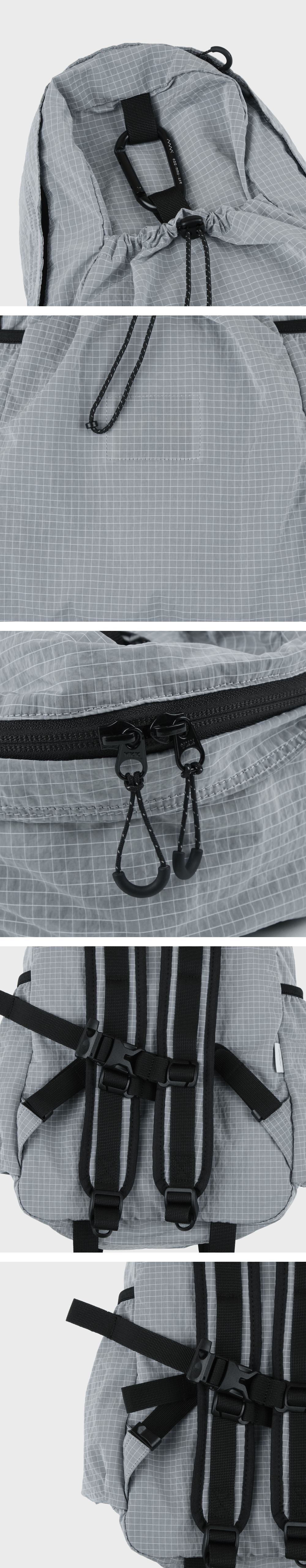 mmo backpack nylon ripple rip / cement - 감도 깊은 취향 셀렉트샵 29CM