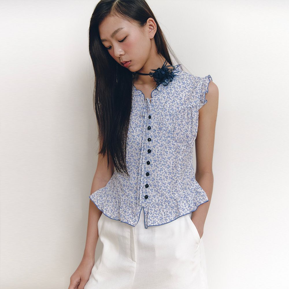 Iris Corset Blouse_blue - 감도 깊은 취향 셀렉트샵 29CM