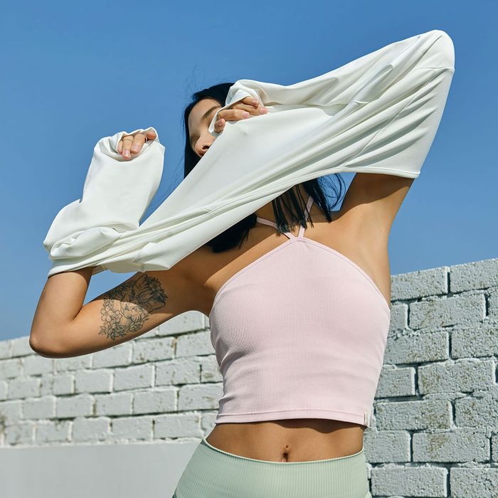 여성 요가복 DEVI-O0016-화이트 필라테스 앨런 볼레로 가디건 - 감도 깊은 취향 셀렉트샵 29CM