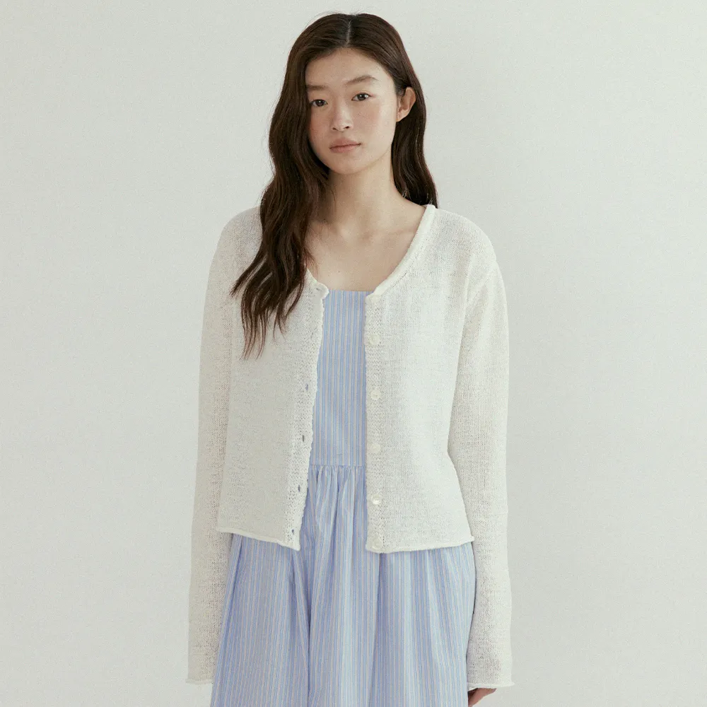 linen blended knit cardigan (3color) - 감도 깊은 취향 셀렉트샵 29CM