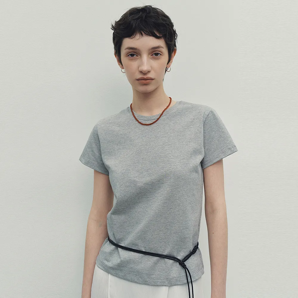 Classic Logo Cotton T-shirt (Gray) - 감도 깊은 취향 셀렉트샵 29CM