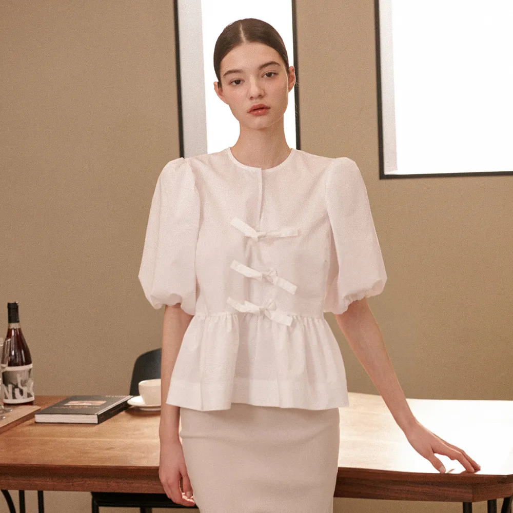 Julie Puff Sleeve Blouse [White] - 감도 깊은 취향 셀렉트샵 29CM