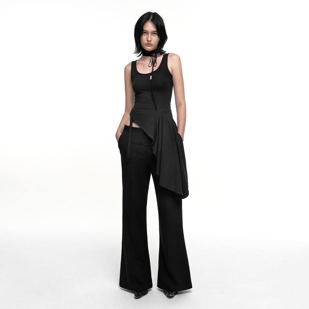 FLOW DROP SLEEVELESS BLACK - 감도 깊은 취향 셀렉트샵 29CM