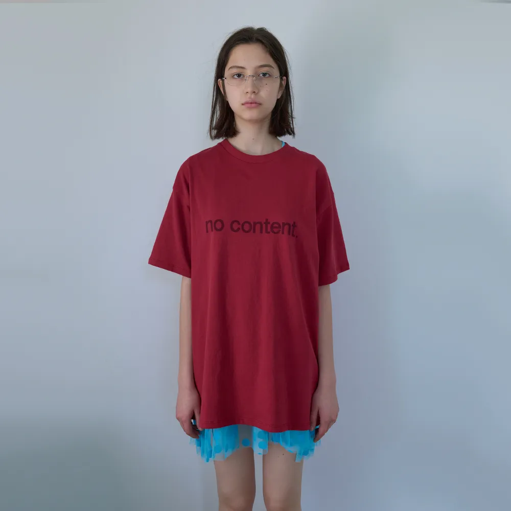 69. NOCONTENT-T _ Red - 감도 깊은 취향 셀렉트샵 29CM