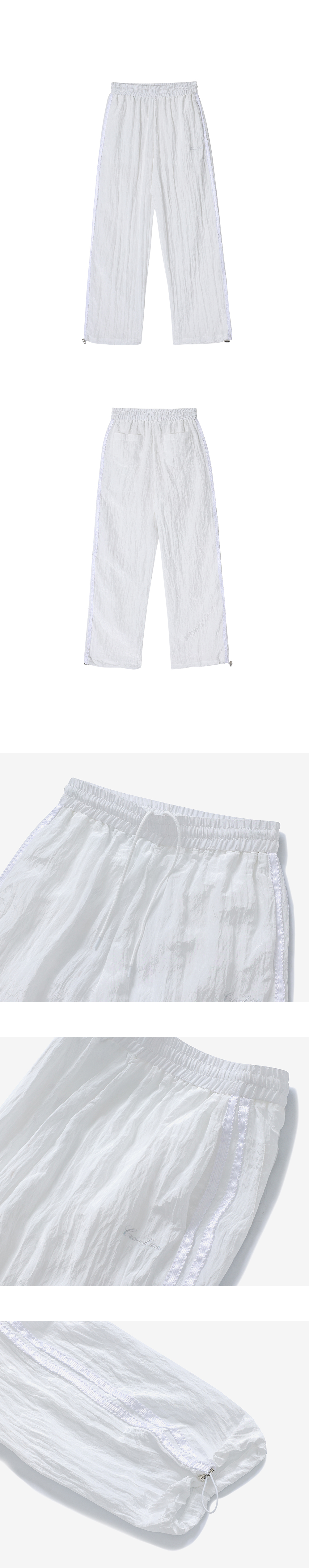 FRILL LINE WRINKLED PANTS_WHITE - 감도 깊은 취향 셀렉트샵 29CM