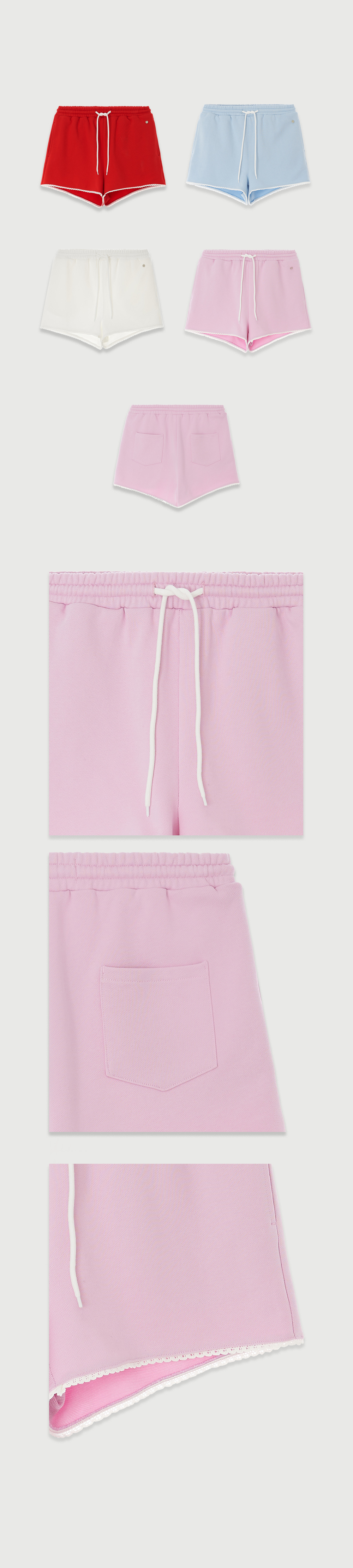 Lace string shorts - White - 감도 깊은 취향 셀렉트샵 29CM