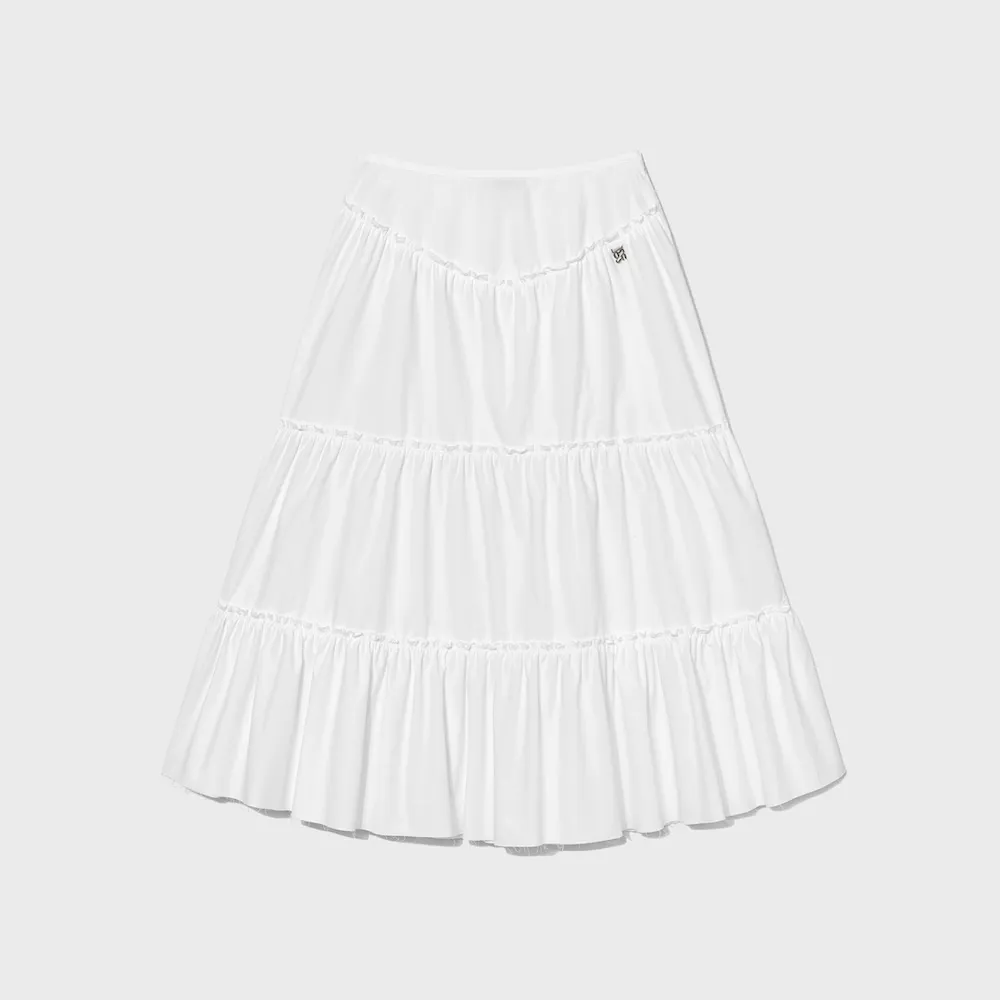 RODEO TIERED RUFFLE SKIRT (WHITE) - 감도 깊은 취향 셀렉트샵 29CM