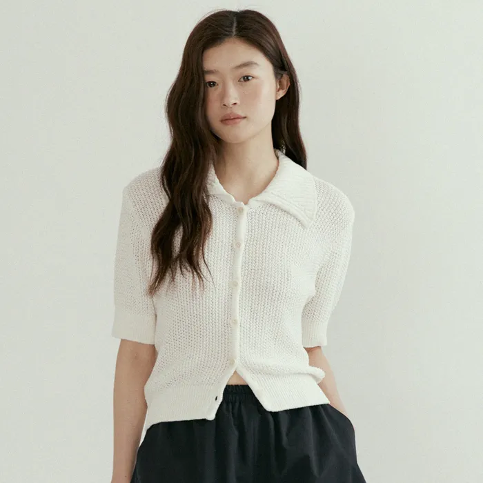 open collar cotton knit (5color) - 감도 깊은 취향 셀렉트샵 29CM