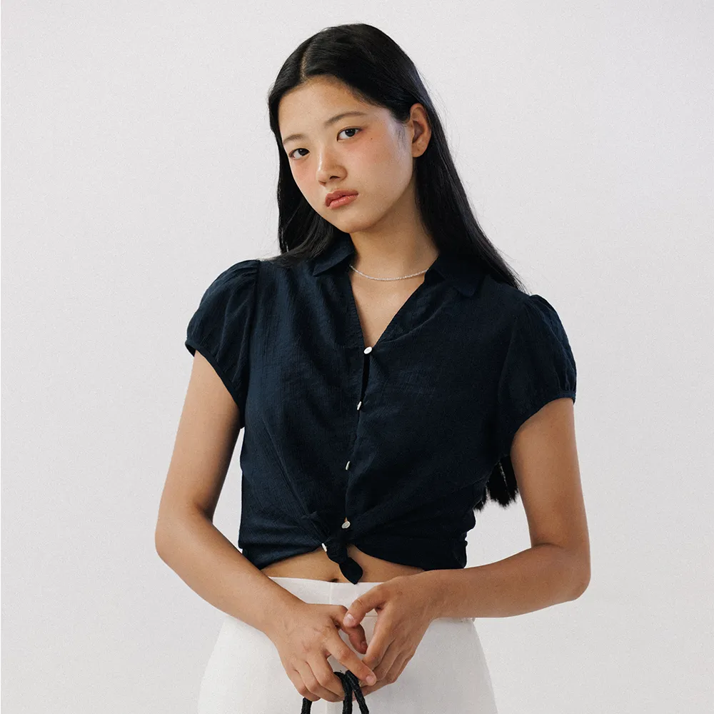 FLOW BLOUSE (NAVY) - 감도 깊은 취향 셀렉트샵 29CM