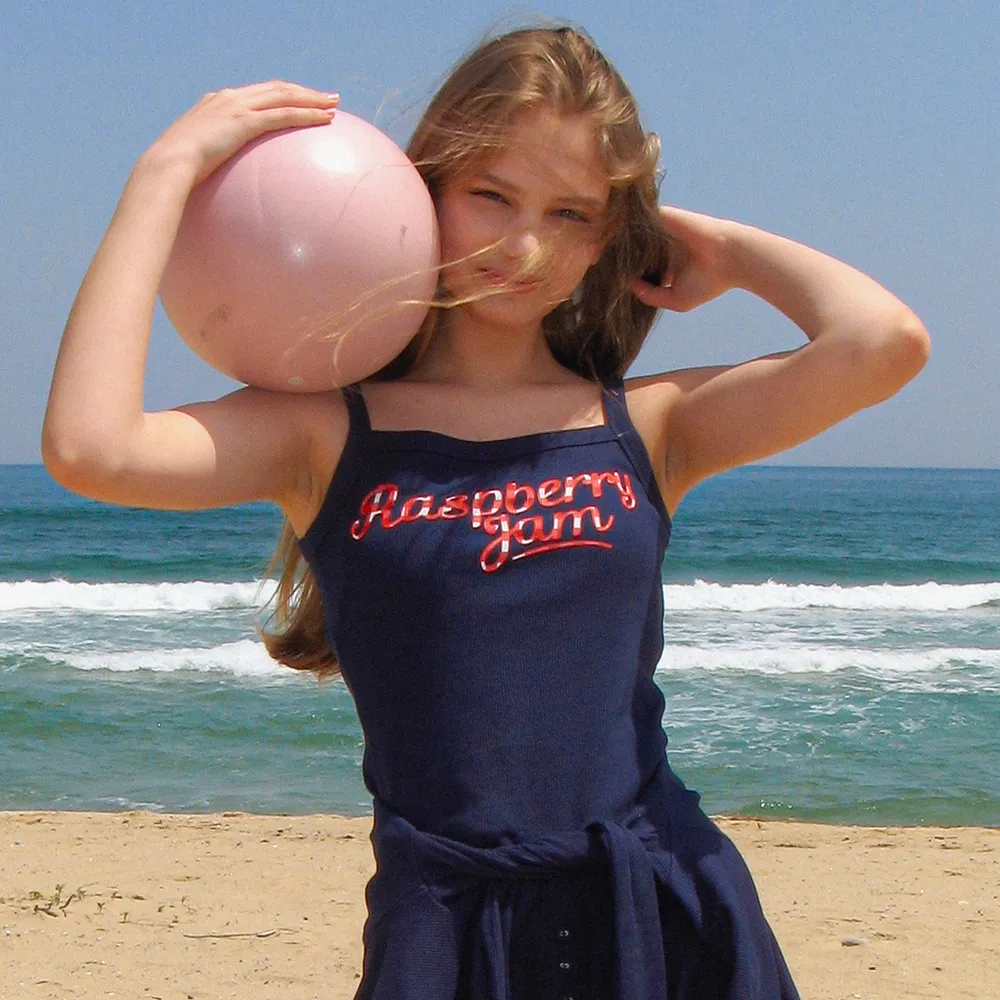 GINGHAM RASPBERRY JAM GOLGI SLEEVELESS NAVY - 감도 깊은 취향 셀렉트샵 29CM