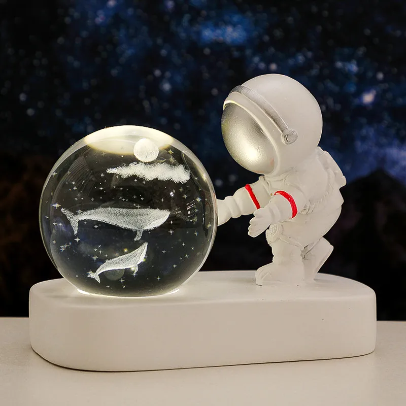 bookaz 우주인 수정구 무드등 우주 고래 달 인테리어 조명 - 감도 깊은 취향 셀렉트샵 29CM