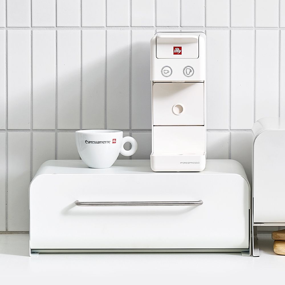 무디타 비화이트 철제 와이드 수납장 낮은형 (40cm) / 슬라이드 서랍장 양념통 정리 선반 캡슐보관함 - 감도 깊은 취향 ...