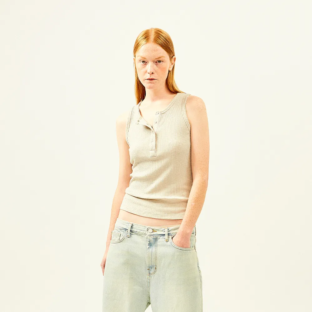 W Ryder raw edge henley dusty sage - 감도 깊은 취향 셀렉트샵 29CM