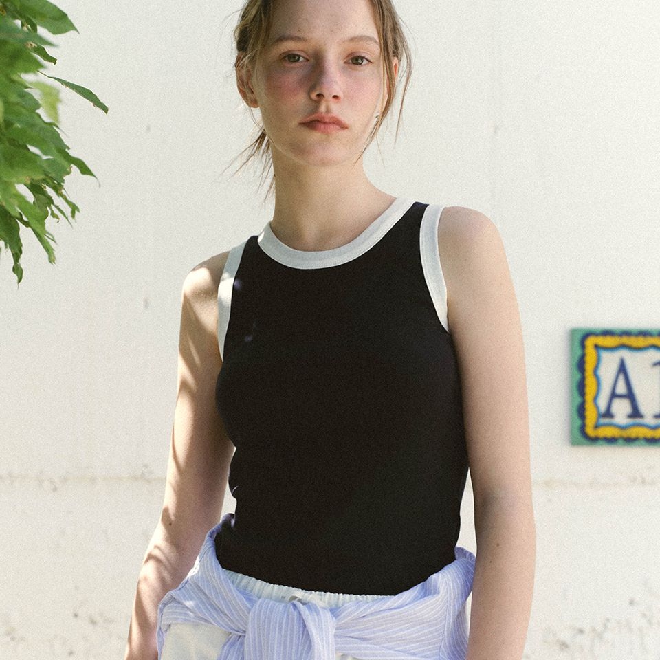 retro ringer sleeveless (navy) - 감도 깊은 취향 셀렉트샵 29CM