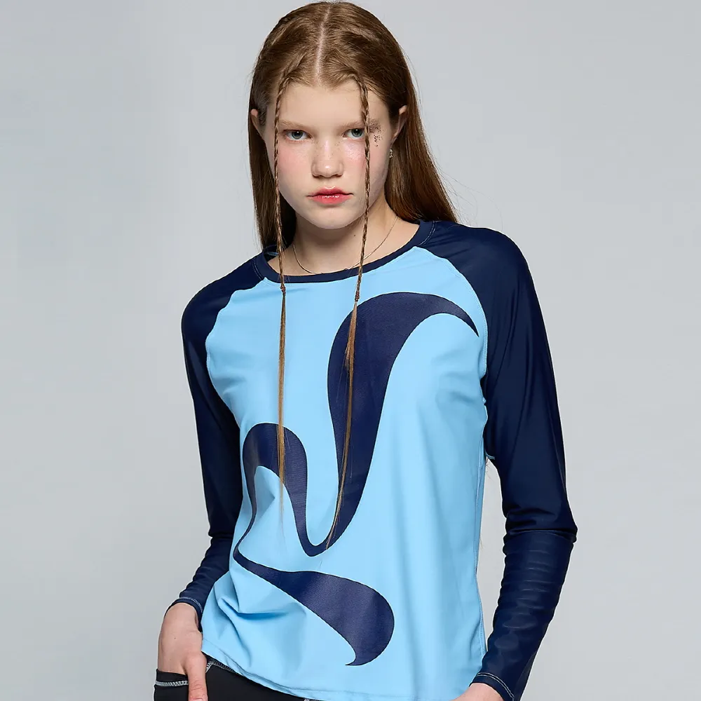 CURVED L RASH GUARD(SKY BLUE) - 감도 깊은 취향 셀렉트샵 29CM