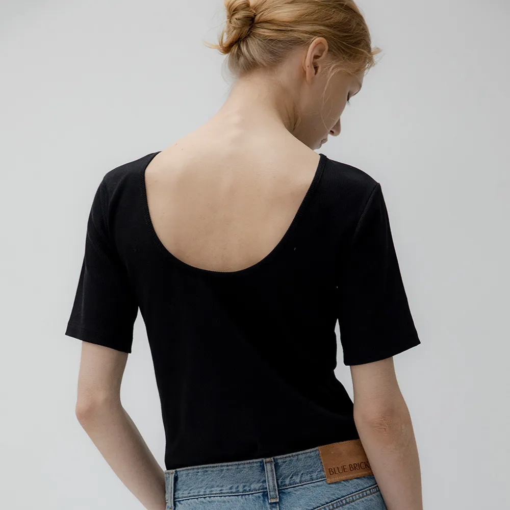 [5차] Backless t-shirt (3colors) - 감도 깊은 취향 셀렉트샵 29CM