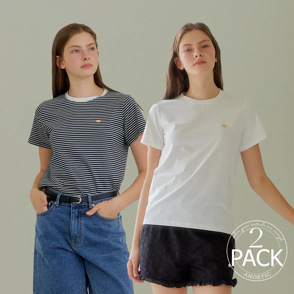ANC GOLD LOGO DAILY TEE-2PACK - 감도 깊은 취향 셀렉트샵 29CM