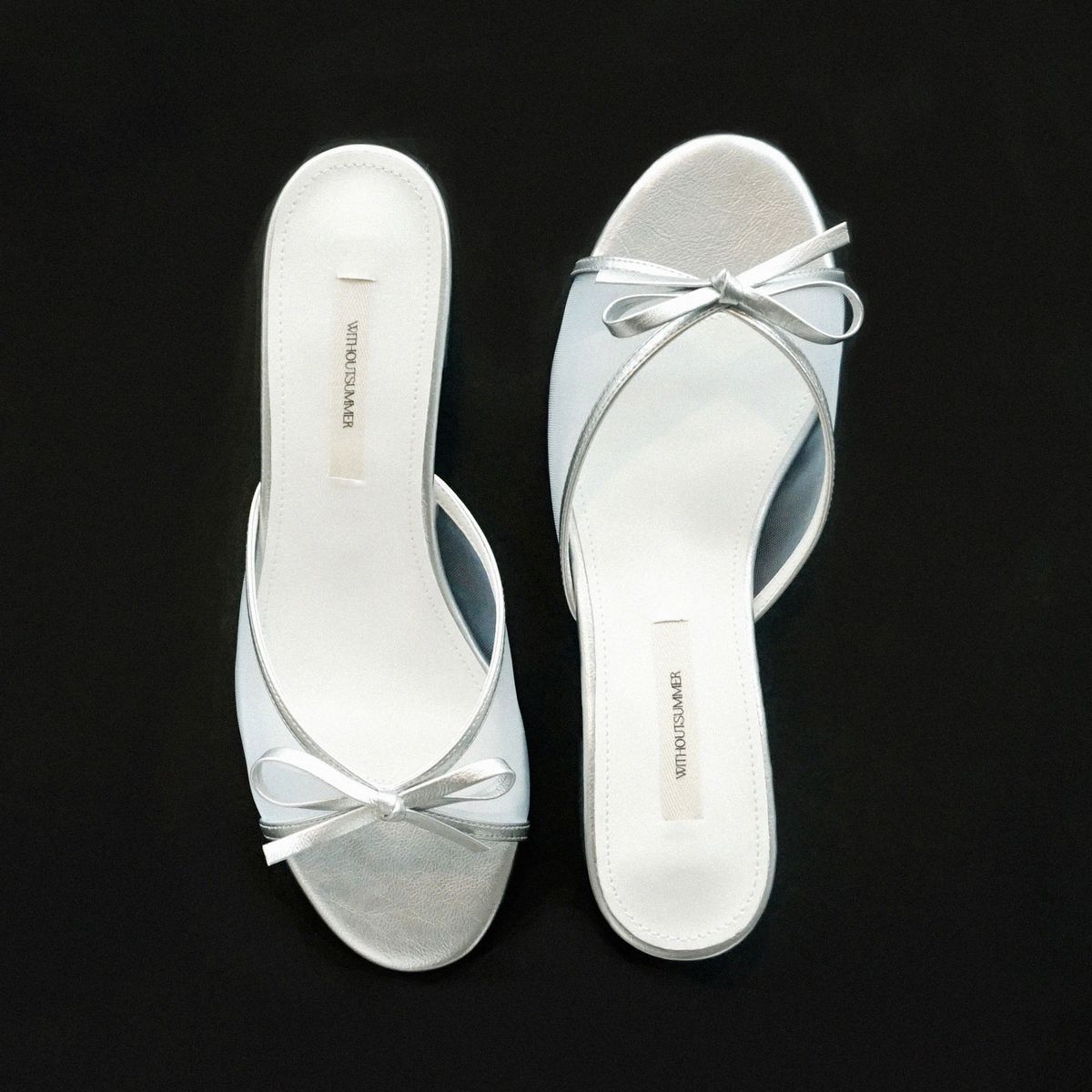 Ribbon mesh mule_silver - 감도 깊은 취향 셀렉트샵 29CM