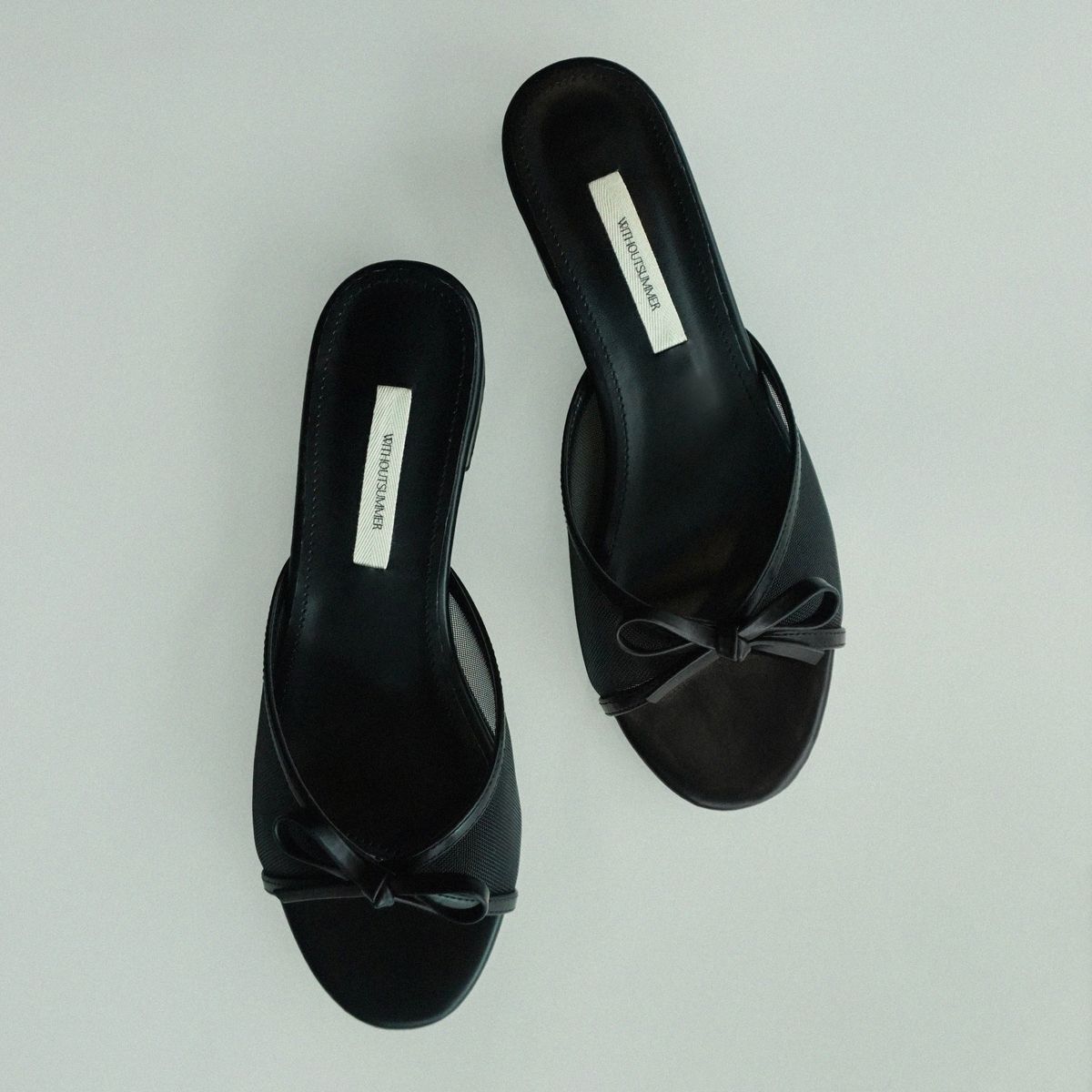 Ribbon mesh mule_black - 감도 깊은 취향 셀렉트샵 29CM