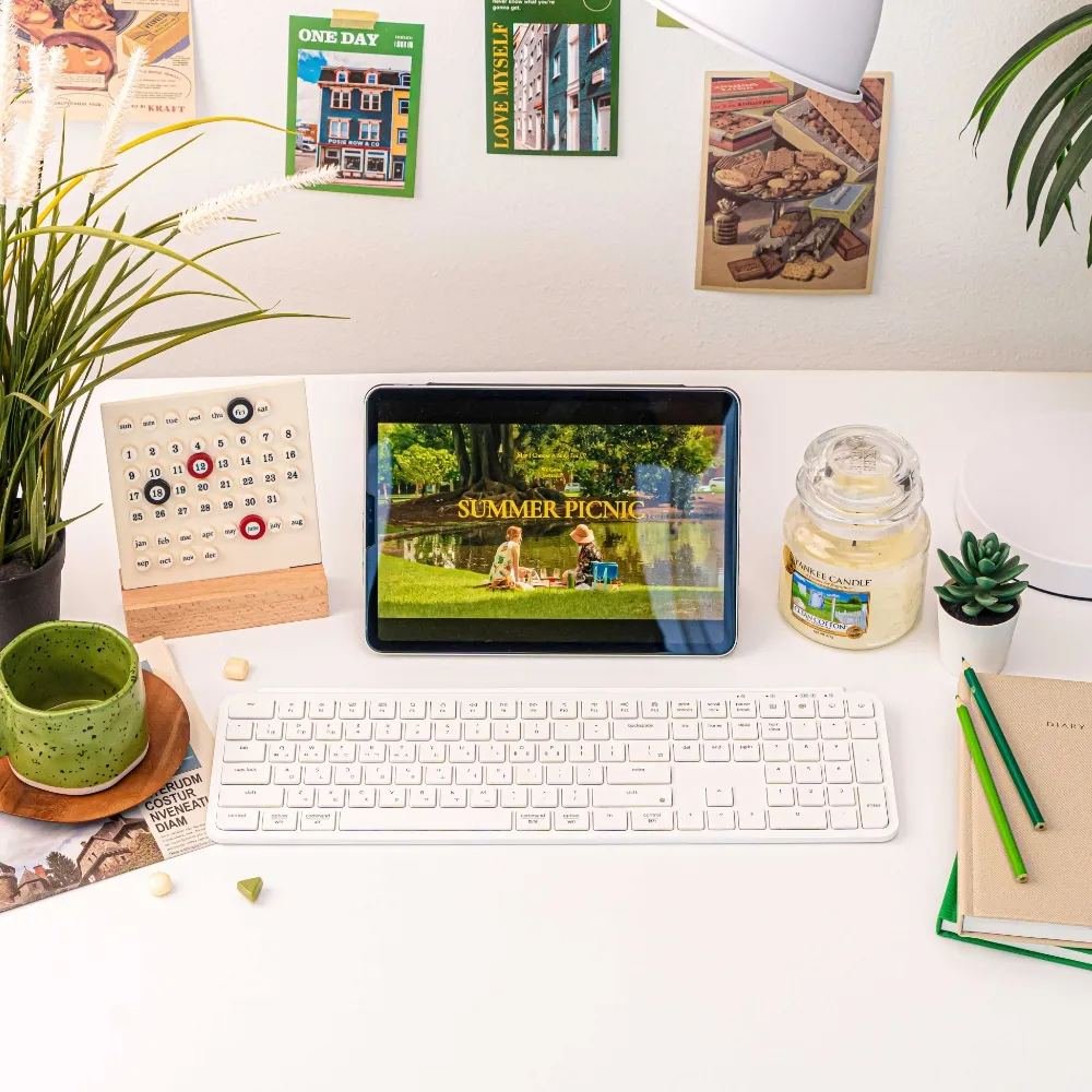 키크론 B6 바닐라크림 풀배열 블루투스 키보드 - 감도 깊은 취향 셀렉트샵 29CM