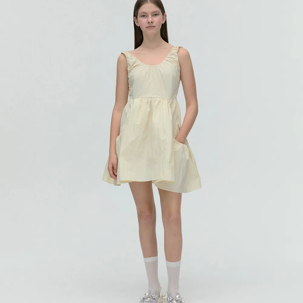 NEW STRING VOLUME PUFF ONE-PIECE [CREAM] - 감도 깊은 취향 셀렉트샵 29CM