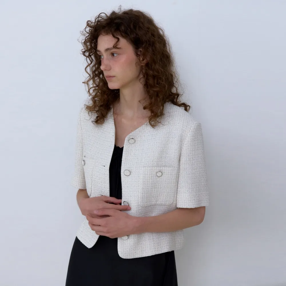 [3차 재입고] SUMMER TWEED JACKET LIGHT BEIGE - 감도 깊은 취향 셀렉트샵 29CM