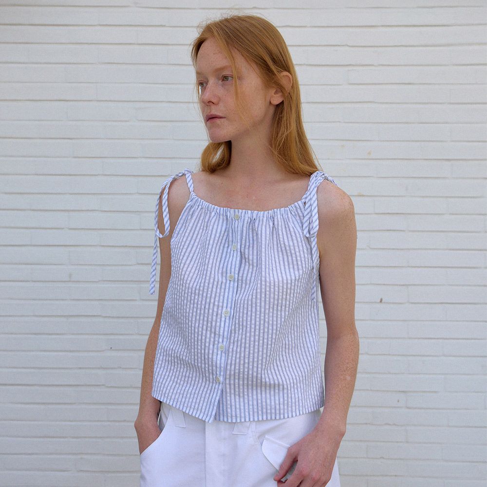 [29CM 단독] 6th / string blouse - striped - 감도 깊은 취향 셀렉트샵 29CM