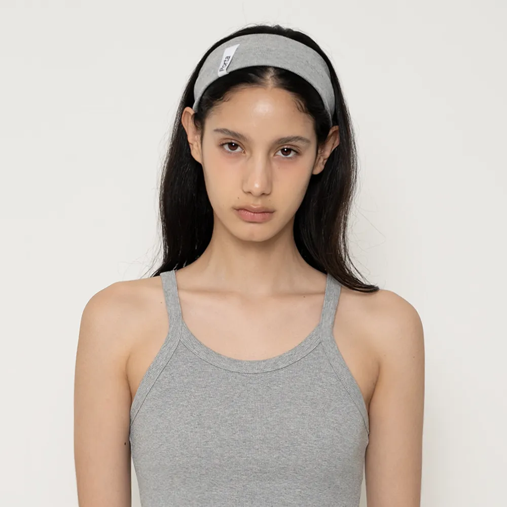PORTA LOGO HAIR BAND, GREY - 감도 깊은 취향 셀렉트샵 29CM