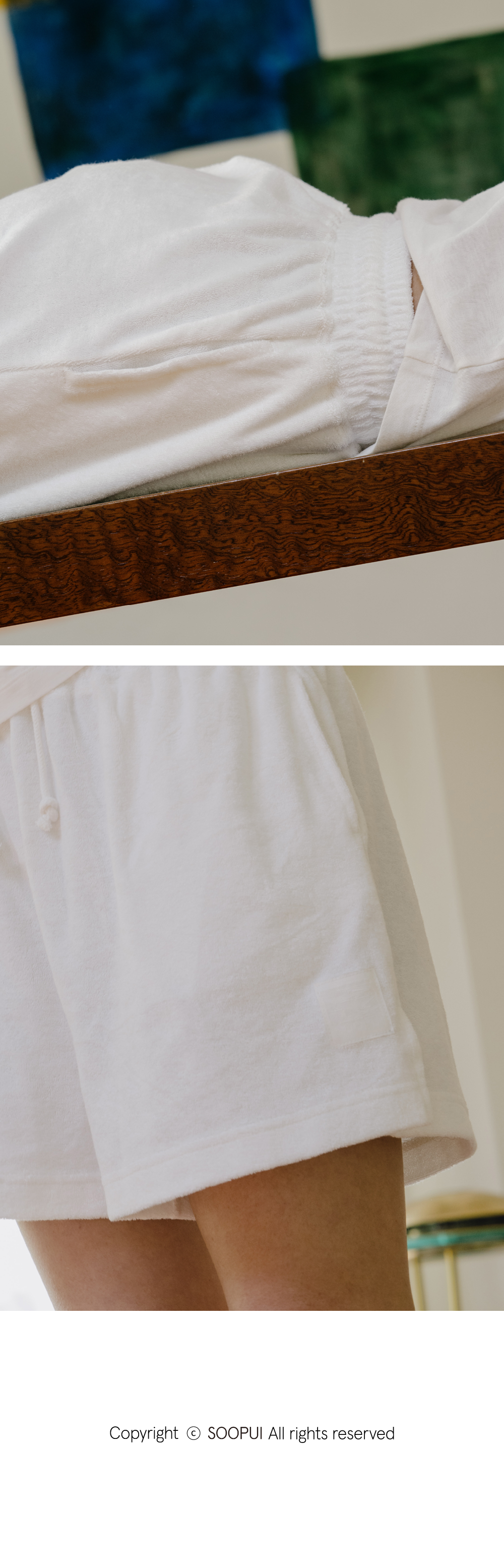 Organic cotton terry shorts in Ivory (오가닉코튼 테리 쇼츠 아이보리) - 감도 깊은 취향 셀렉트샵 29CM