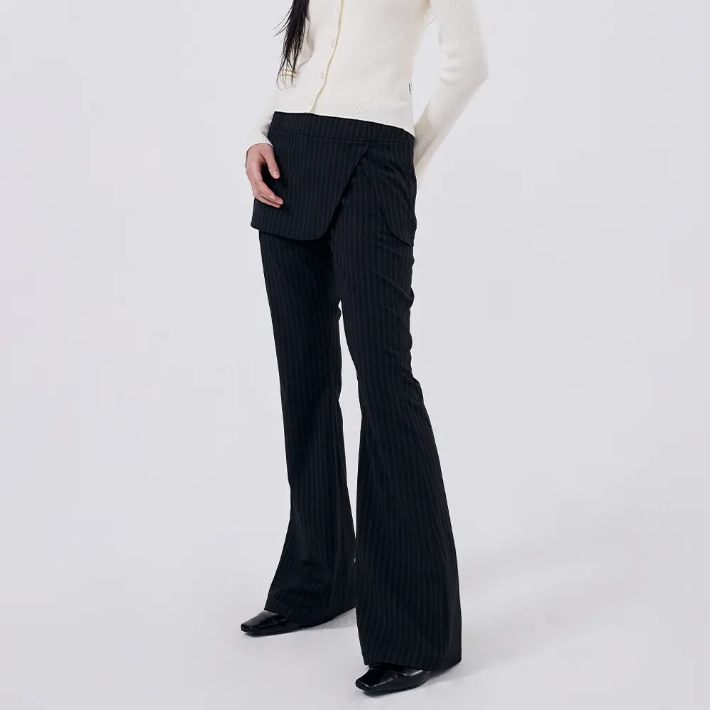 Layered boots-cut slacks - BLACK - 감도 깊은 취향 셀렉트샵 29CM