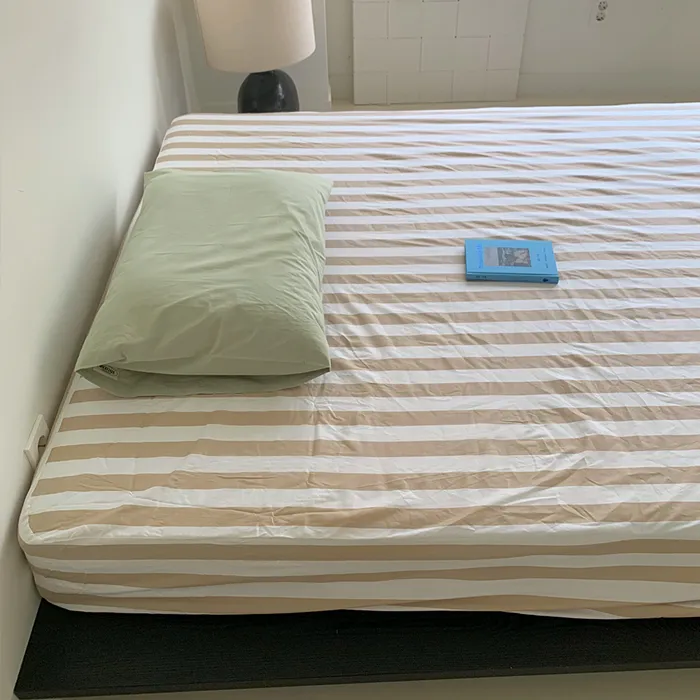 포니 스트라이프 먼지없는 순면100% 매트리스커버 S/SS,Q 2colors - 감도 깊은 취향 셀렉트샵 29CM