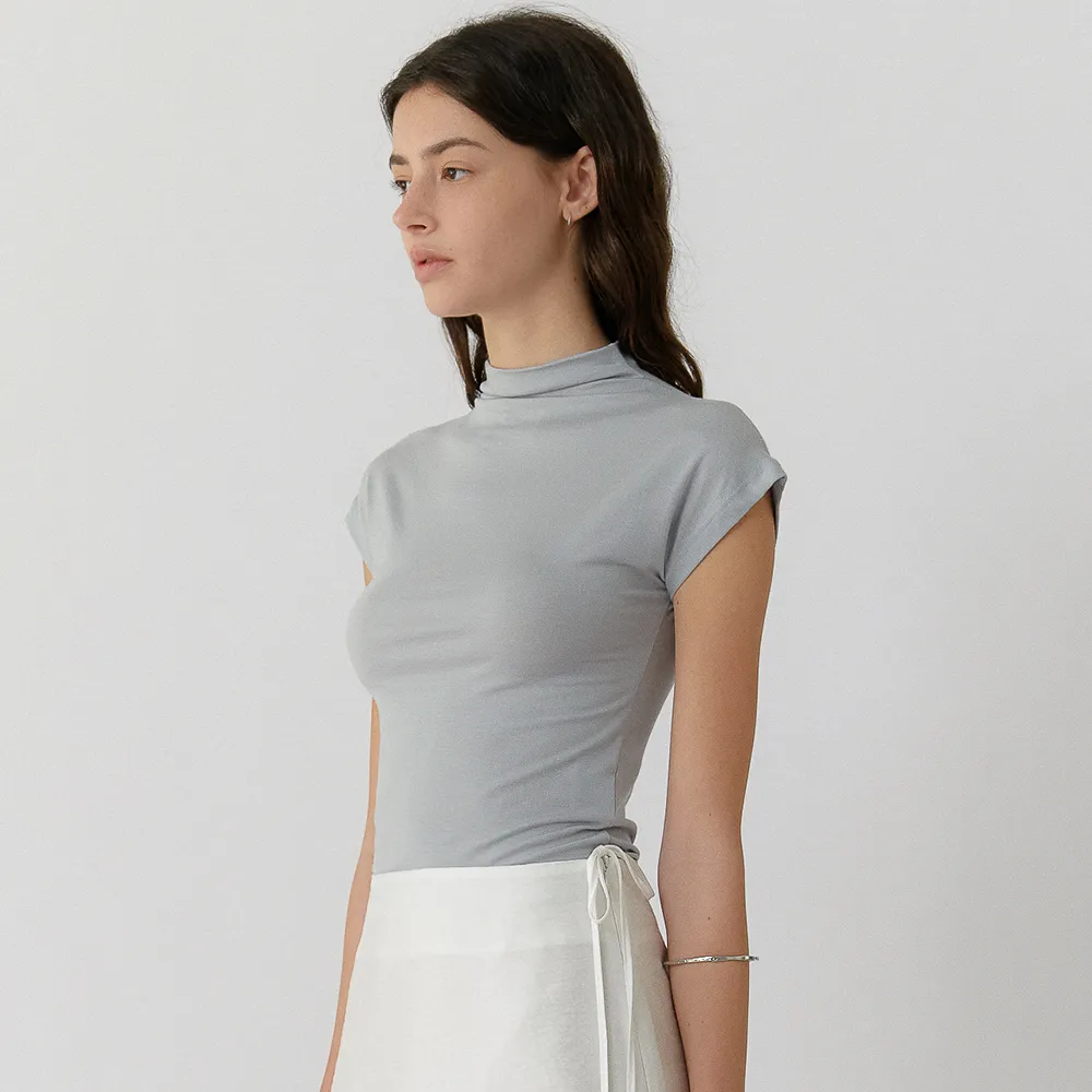 [4th] Erin half neck t-shirt (Sky blue) - 감도 깊은 취향 셀렉트샵 29CM