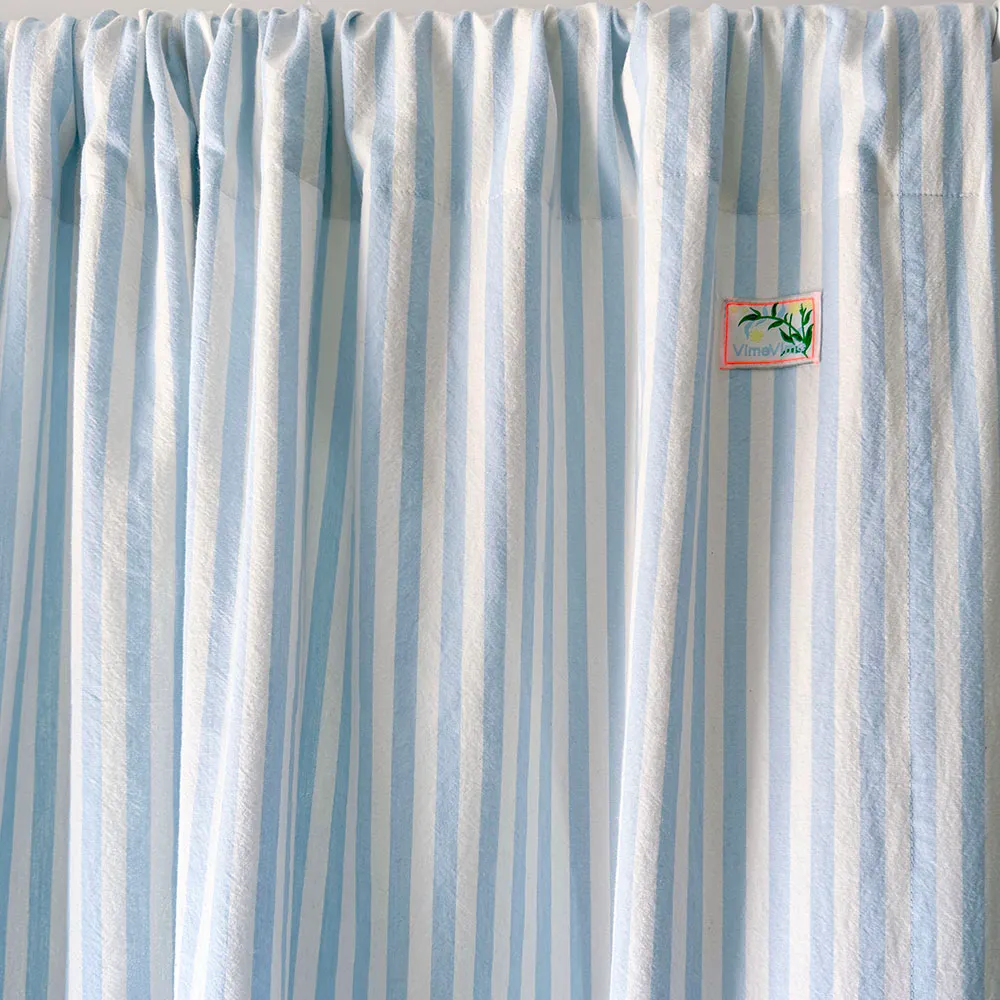 Powder Blue Stripe Curtain - 감도 깊은 취향 셀렉트샵 29CM