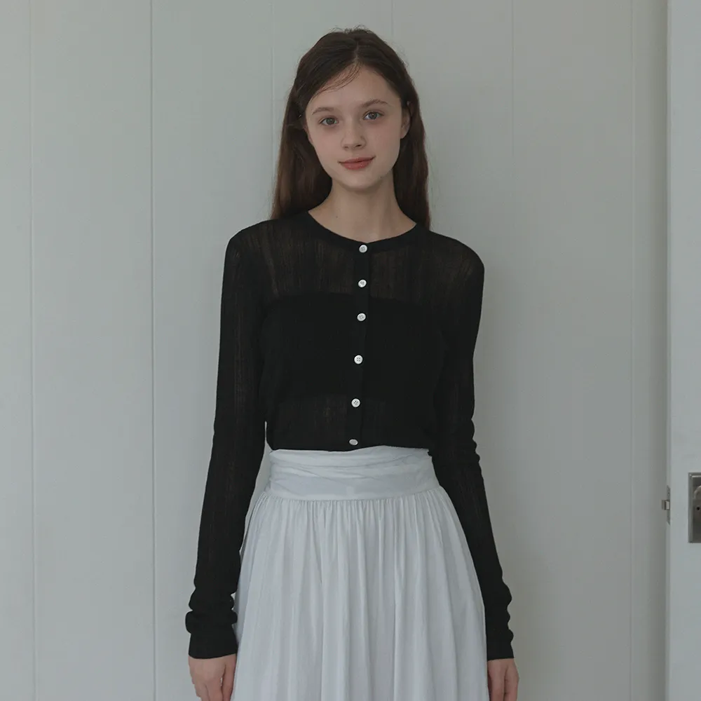 Shade Rib Cardigan_Black - 감도 깊은 취향 셀렉트샵 29CM