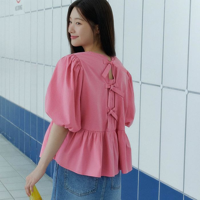Back Ribbon Blouse NEW4XB630 - 감도 깊은 취향 셀렉트샵 29CM