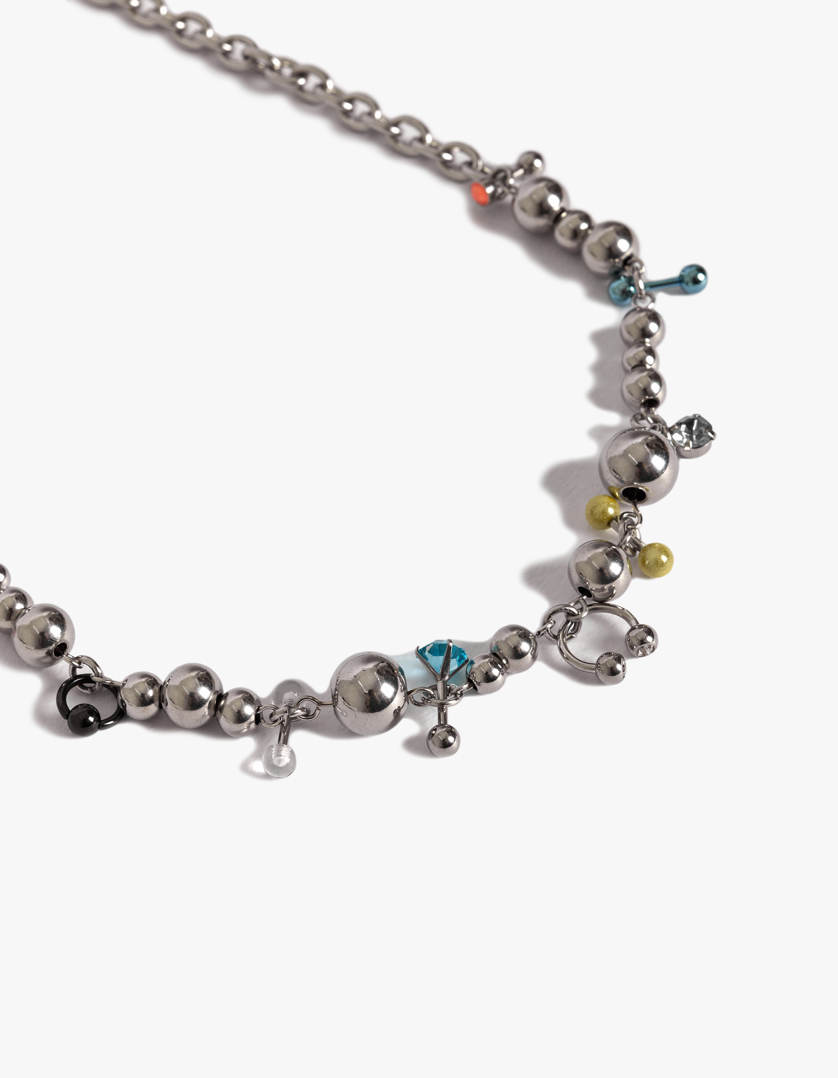 BALL CONNECTING PIERCING NECKLACE - 감도 깊은 취향 셀렉트샵 29CM