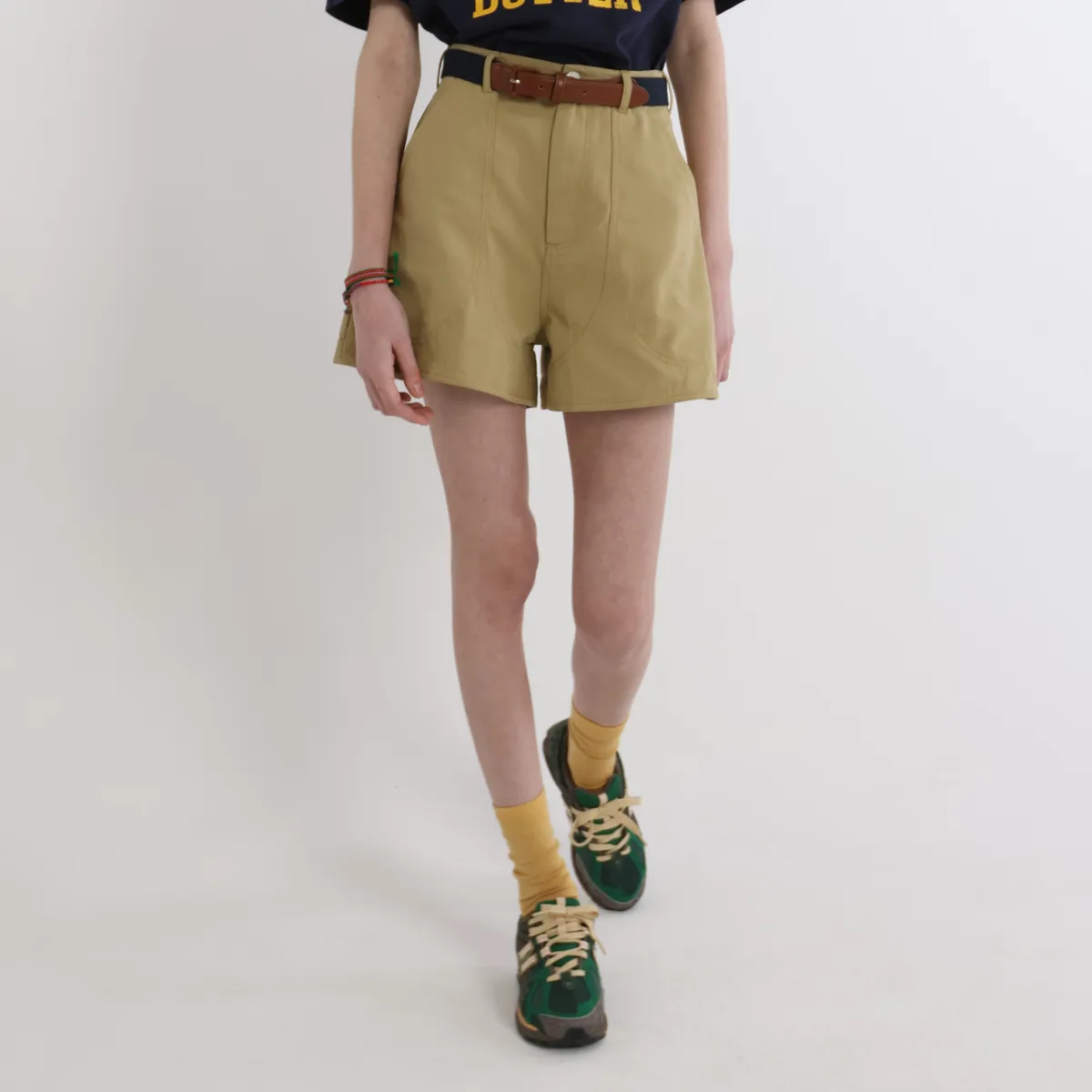 Washed Line Short Belt Set Beige 감도 깊은 취향 셀렉트샵 29cm
