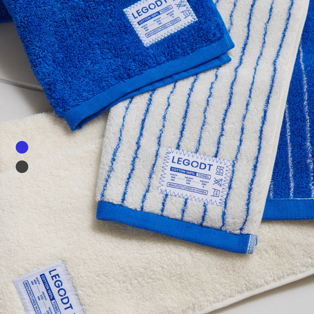 레고트 타월 세트 200g 6P (솔리드패턴) - 감도 깊은 취향 셀렉트샵 29CM