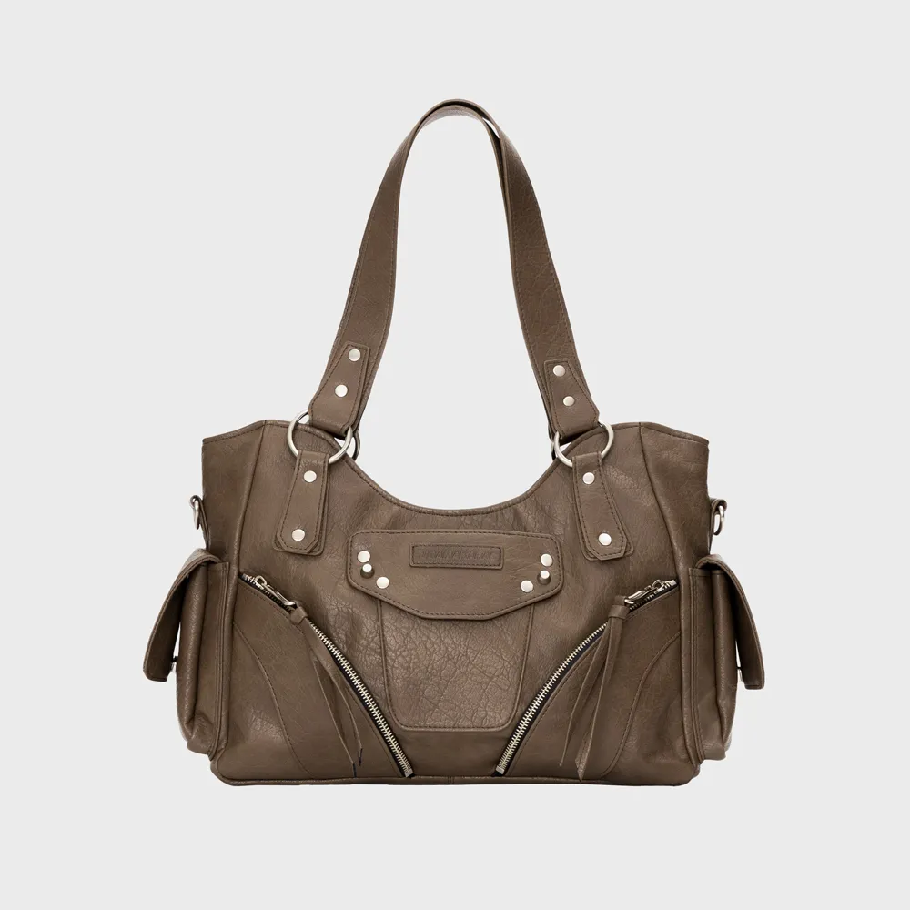 Studded Leather Shoulder Bag (Brown) - 감도 깊은 취향 셀렉트샵 29CM