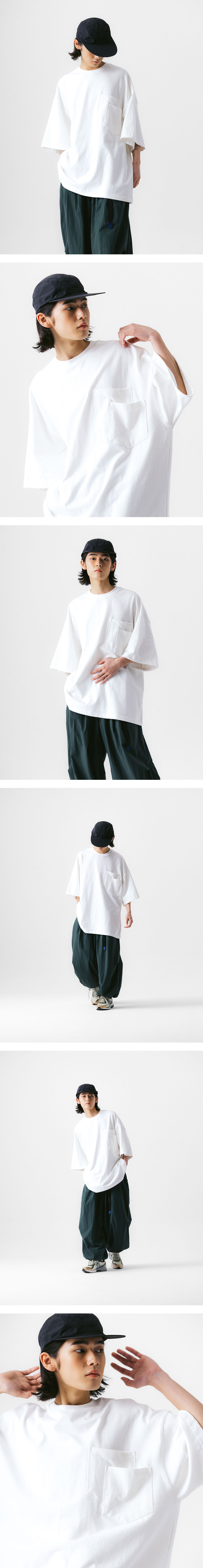 Double Pocket Half Tee - White - 감도 깊은 취향 셀렉트샵 29CM