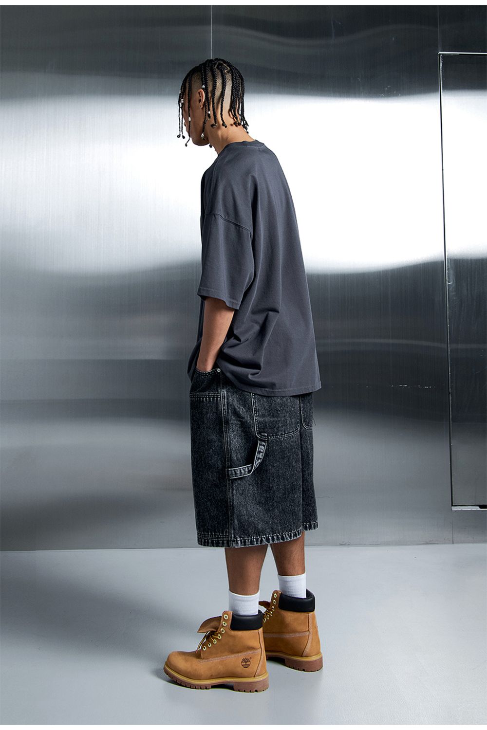 Sensible Carpender Half Denim Pants (Black Jean) - 감도 깊은 취향 셀렉트샵 29CM