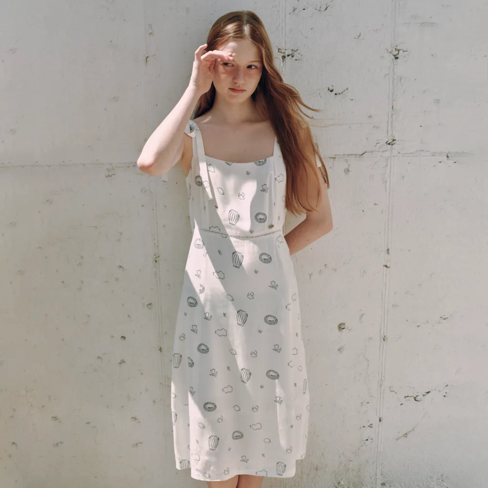 mood pattern dress - white - 감도 깊은 취향 셀렉트샵 29CM