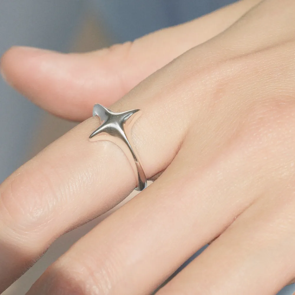 [SILVER] BOLD SPARKLING OPEN RING - 감도 깊은 취향 셀렉트샵 29CM