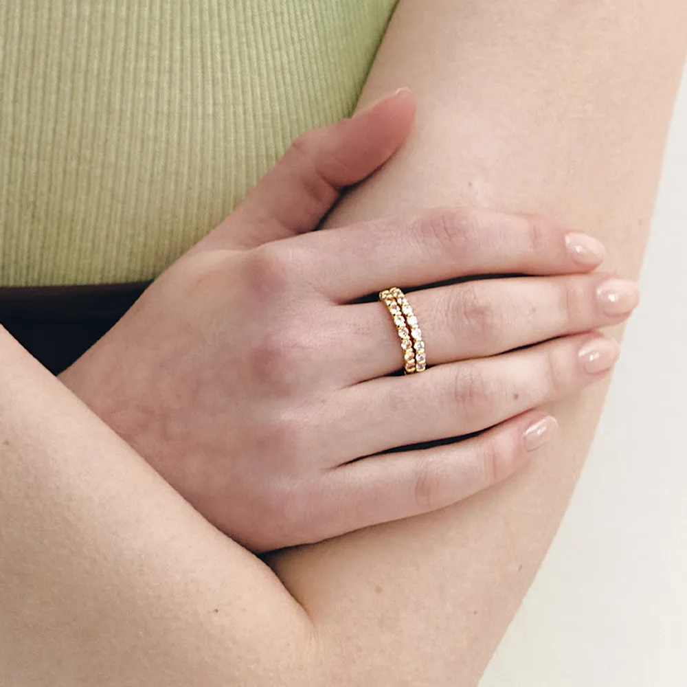 에센스 실버(Y) 테니스 반지 2.5mm 화이트 HL4R42408Y9 - 감도 깊은 취향 셀렉트샵 29CM